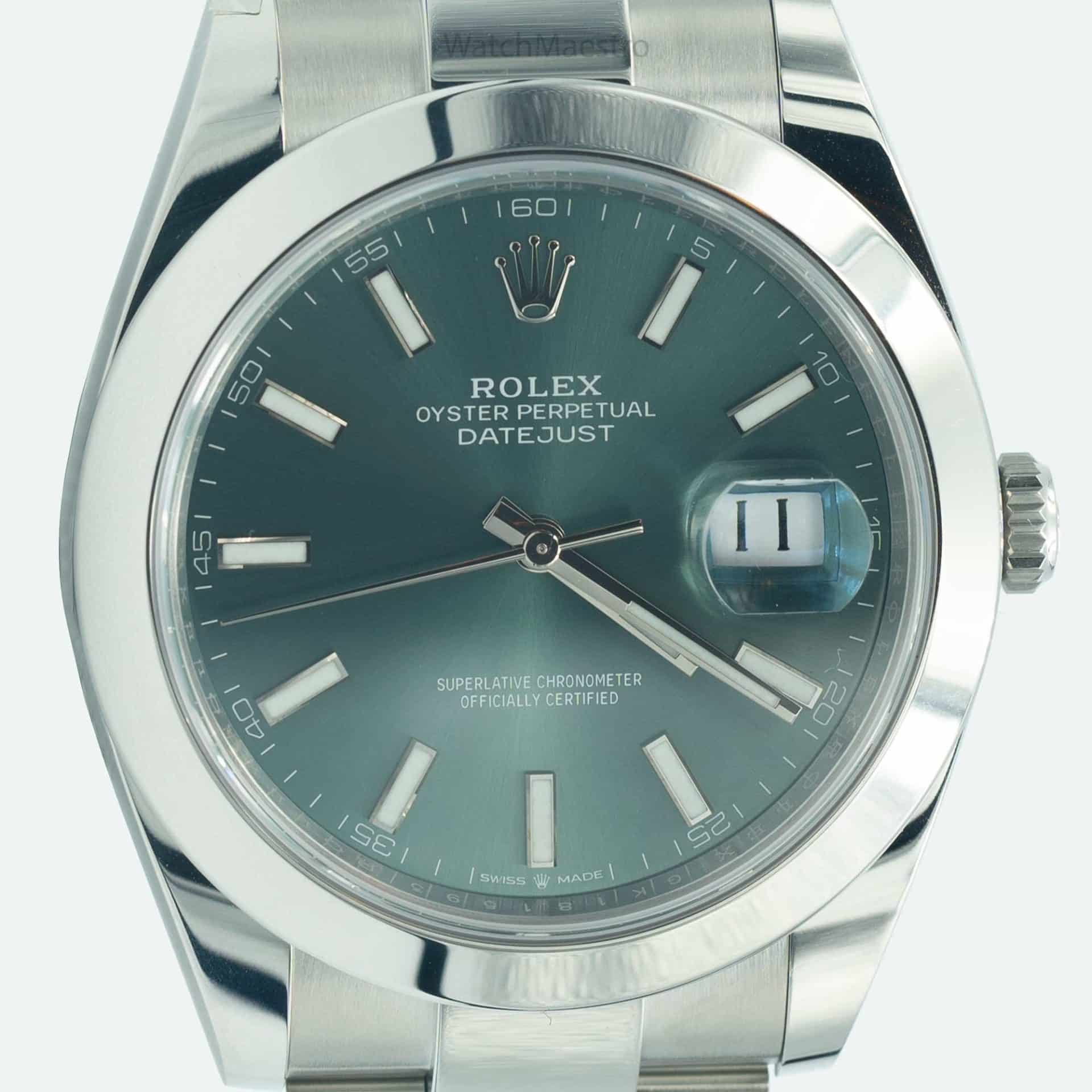 Buy Rolex Datejust 41 Mint Green Dial - Brand New