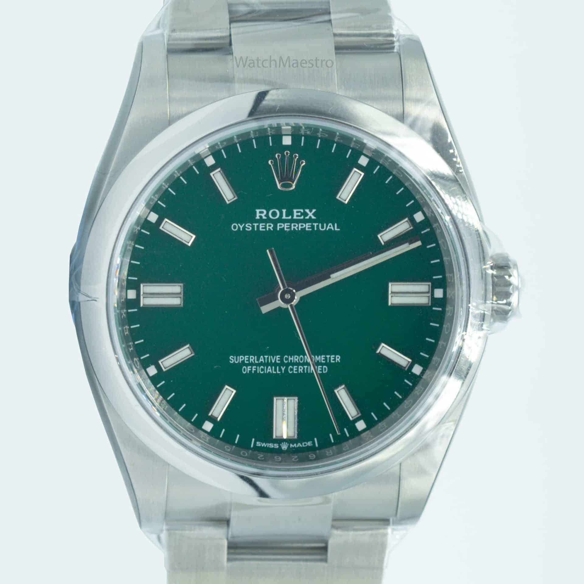 Rolex Oyster Perpetual 36 with Green Dial | Unworn