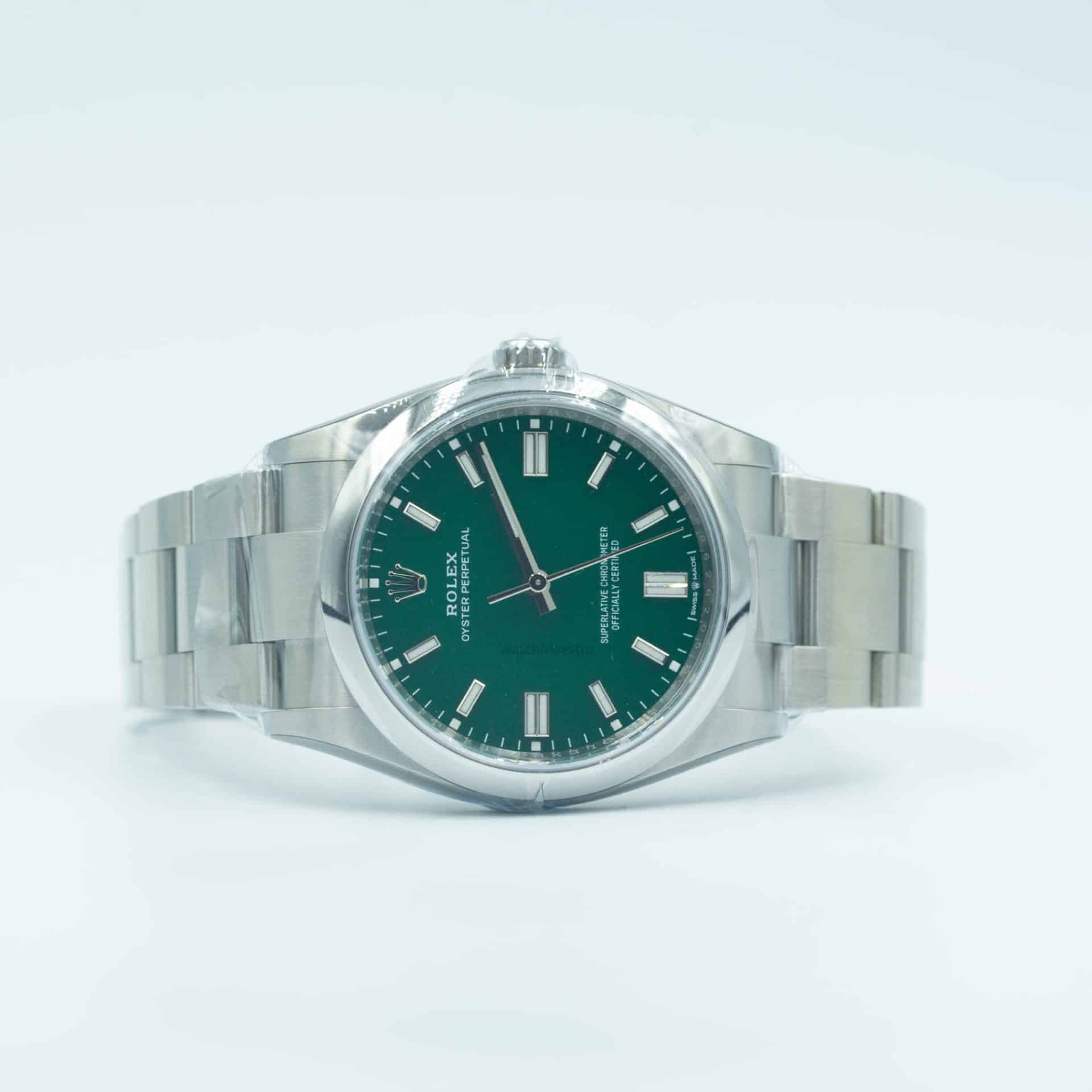 Rolex Oyster Perpetual 36 with Green Dial | Unworn